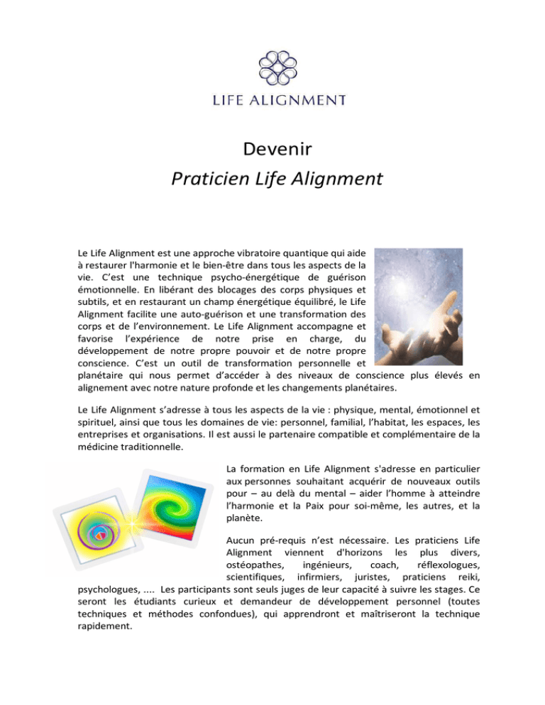 Devenir Praticien Life Alignment