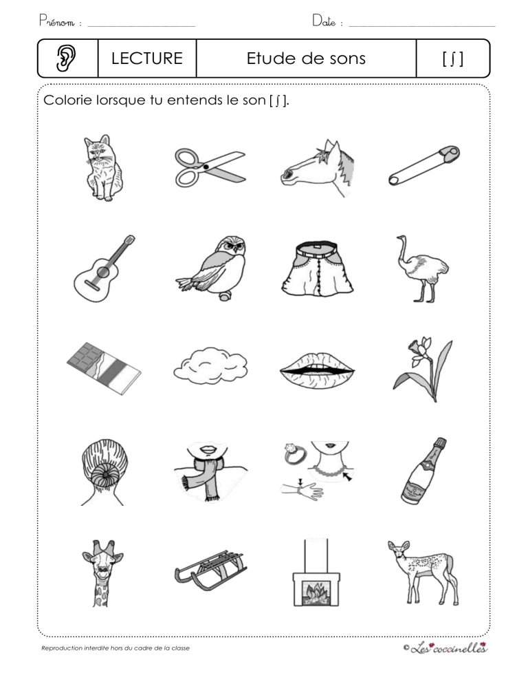 ch exercice j'entends j'entends pas